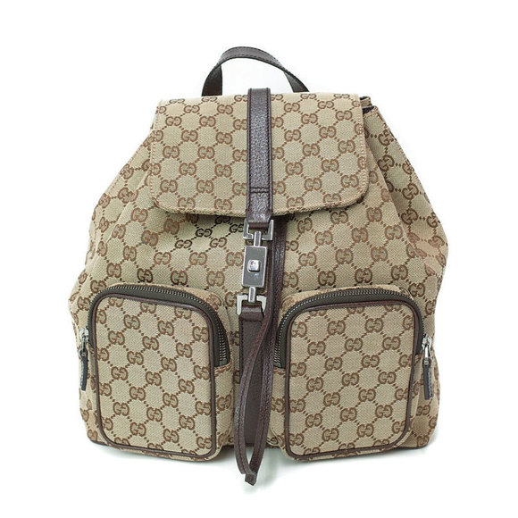 Gucci | Bags | Gucci Jackie Rucksack Backpack Brown | Poshmark